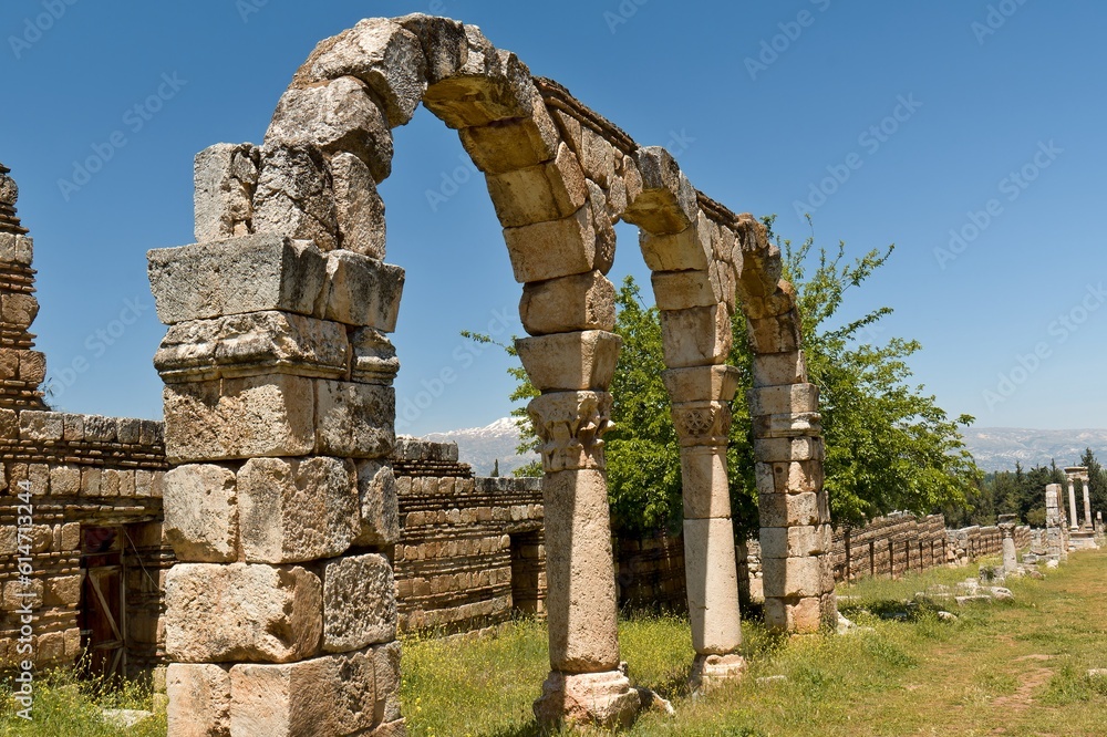 Anjar city was founded in the 8th century. Since 1984, the ruins of the ...