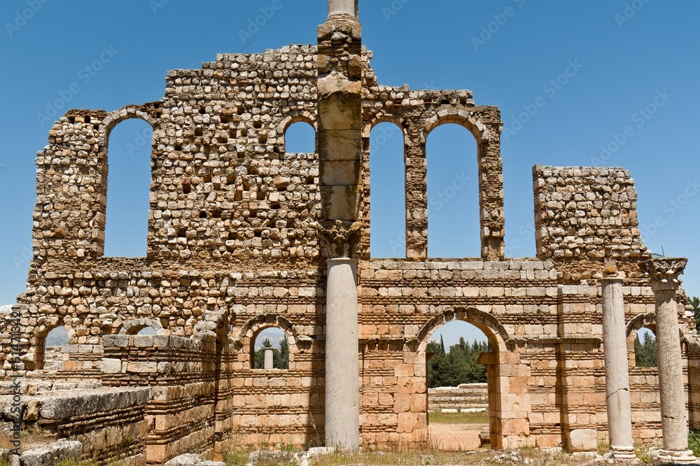 Anjar city was founded in the 8th century. Since 1984, the ruins of the ...