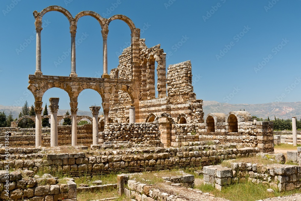 Anjar city was founded in the 8th century. Since 1984, the ruins of the ...