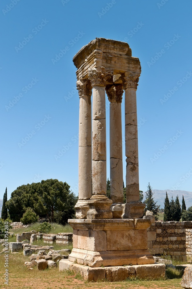 Anjar city was founded in the 8th century. Since 1984, the ruins of the ...