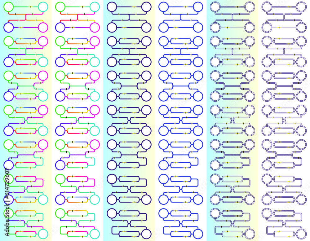 Infographic where there are two positions on the left and two positions ...