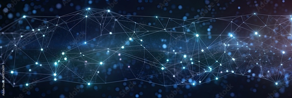 network connection and digital data background concept banner wallpaper ...