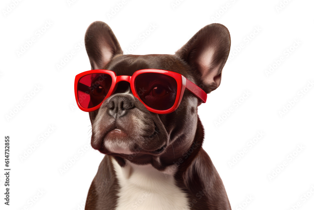 dog wearing cool glasses transparent background, PNG ,Generative AI ...