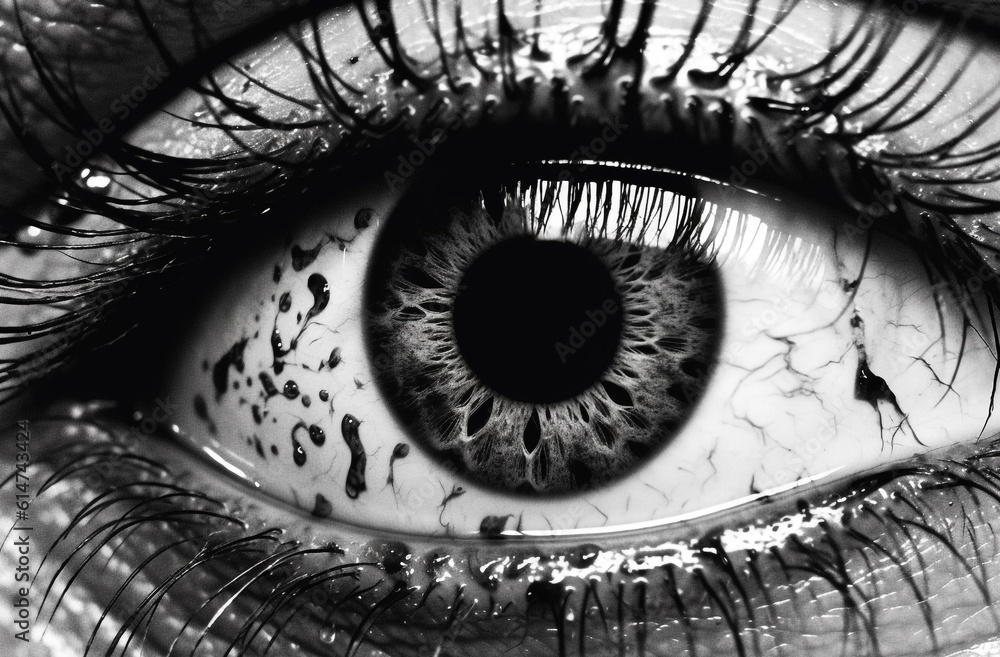 abstract surrealism eye clear high contrast image hd wallpaper Stock ...