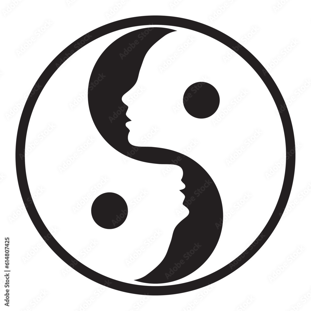 Narcissistic personality disorder symbol androgynous sign vector image ...