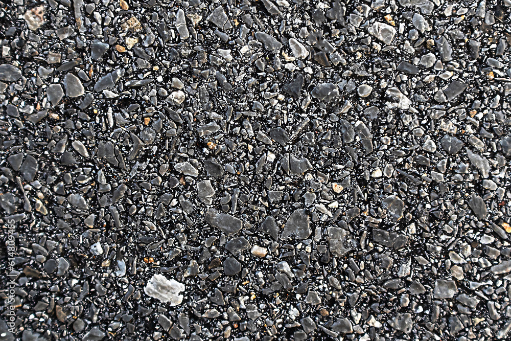 Grunge, rough surface of asphalt, gray tarmac grain road, textured ...
