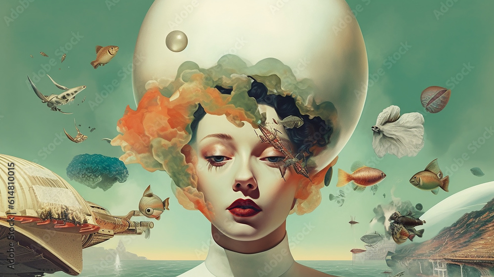 Avant garde style of the weird and unusual. Created using ai generative ...