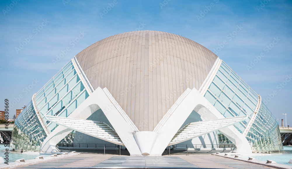 Valencia, Spain: Hemisferic building, designed by the Valencian ...
