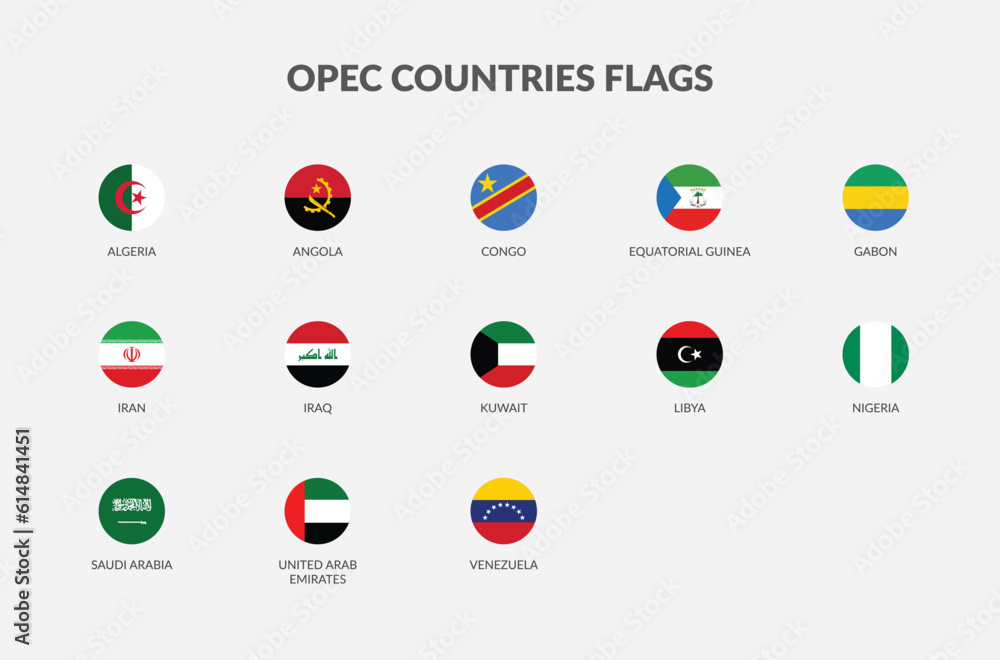 OPEC Countries flag icons collection Stock Vector | Adobe Stock OPEC Countries flag icons collection Stock Vector | Adobe Stock