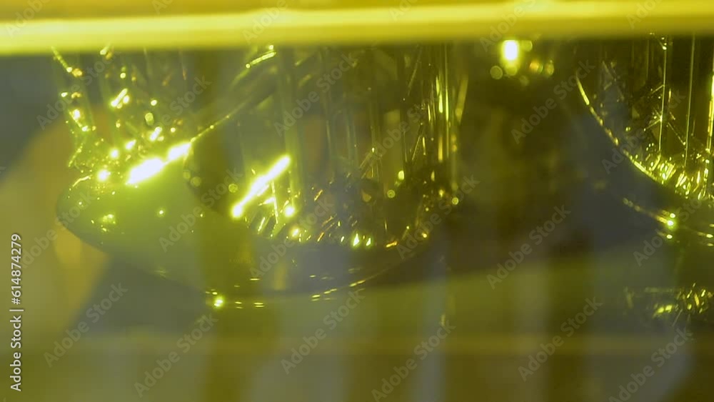 Stereolithography 3d printer. Working process 3d printer from ...