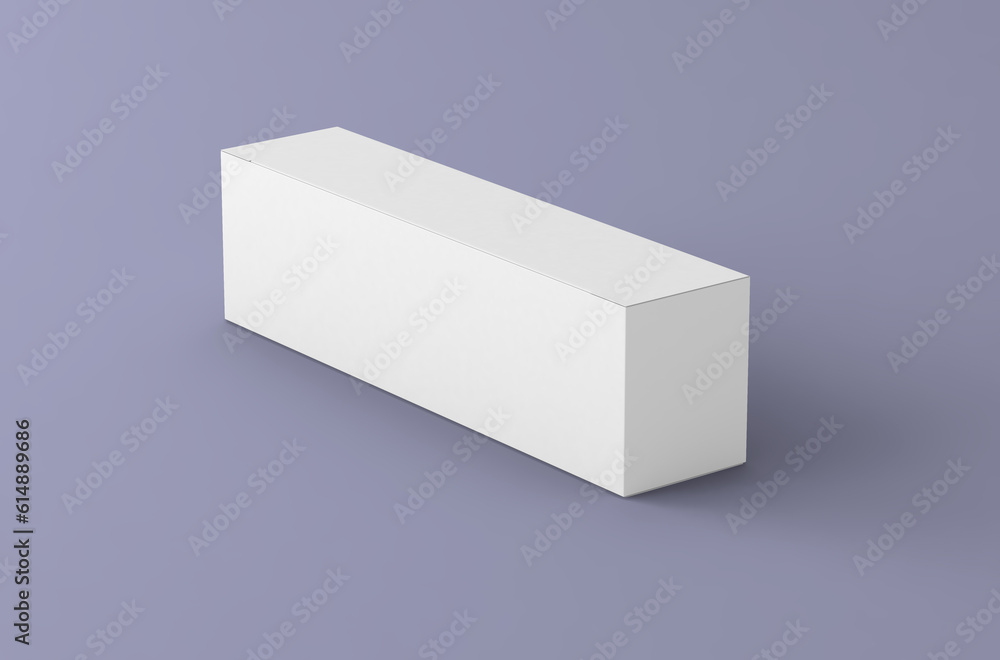 Rectangular box, packaging template for tea products design mockup. On ...