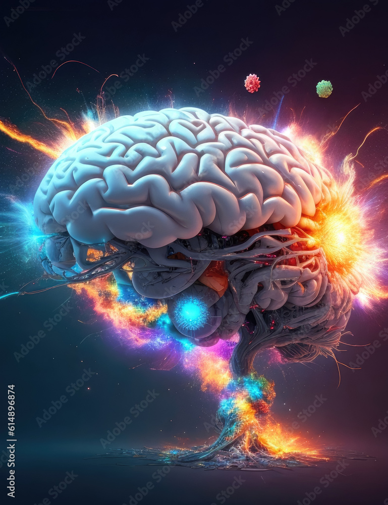 Unleashing the boundless potential of the mind, a creative depiction of ...