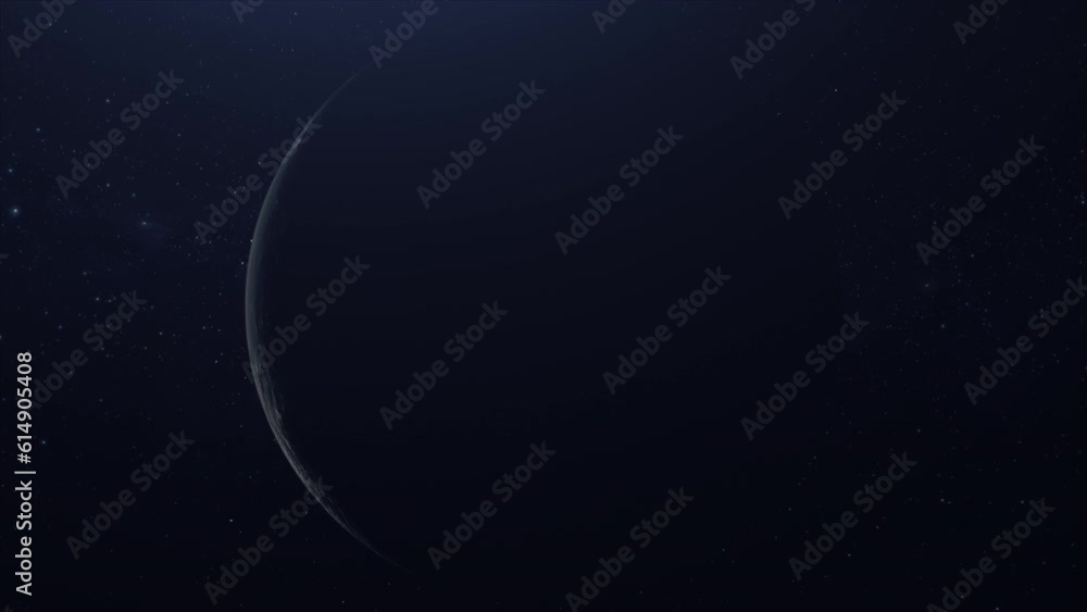 Realistic view of the evolution of the phases of the moon. Moonlight ...