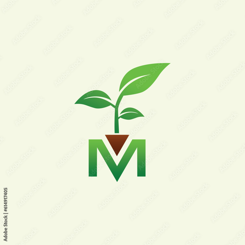 Plant logo design, tree logo, nature logo, green logo, landscaping logo ...