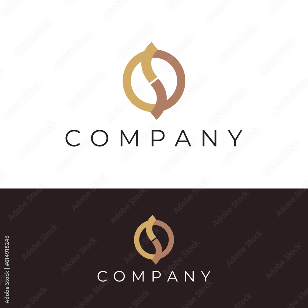 Round logo design, communication logo, consulting logo, innovative logo ...