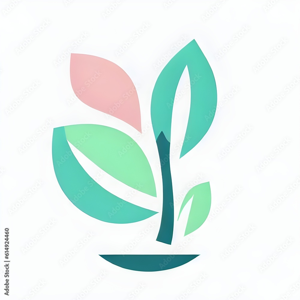 The logo's color palette consists mostly of refreshing green ...