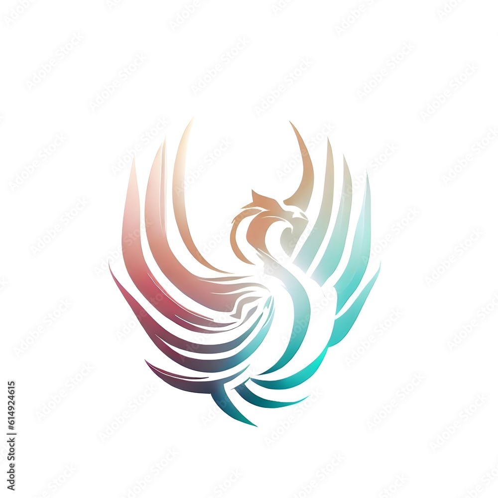 The Garuda bird is portrayed in an upright position with wide-spread ...