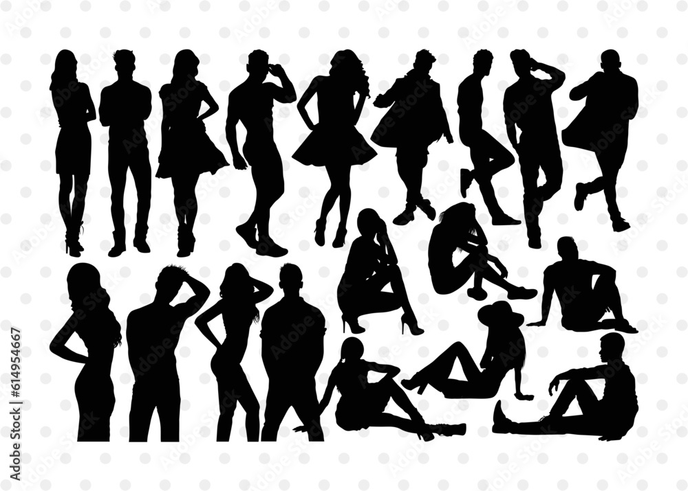 Models Silhouette, Models SVG, Women Models Svg, Men Models Svg ...