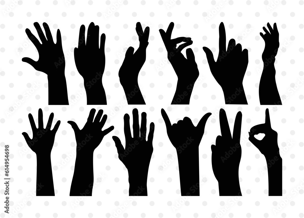 Generation Hands Silhouette, Generation Hands SVG, Hands Svg, Power ...