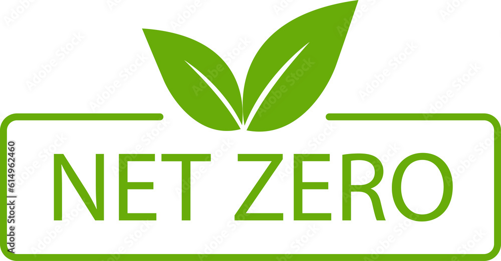 net zero carbon footprint icon emissions free no atmosphere pollution ...