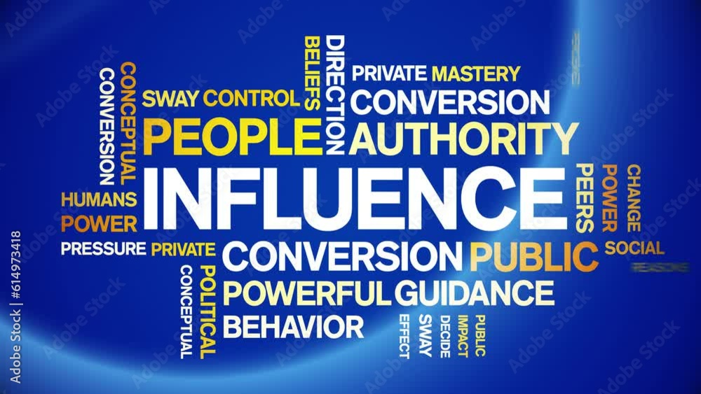 influence animated tag word cloud;text design animation kinetic ...