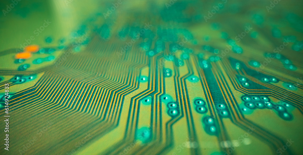 Electronic circuit board technology background. Electronic plate ...