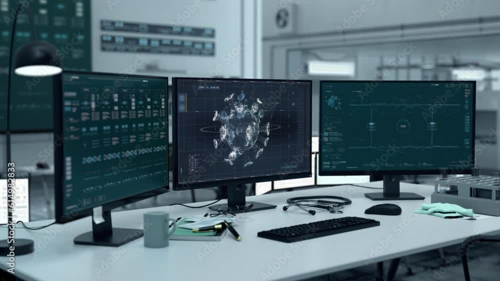 Software Examines Structure Of Respiratory Sars-Cov-2 Virus. Software ...