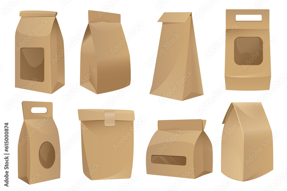 Realistic packages mega set graphic elements in flat design. Bundle of ...