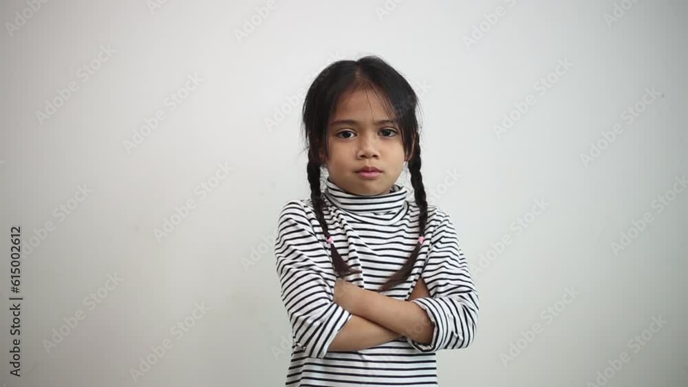 Child Shouting Loud. Portrait of Shocked, Angry, and Emotional Little ...