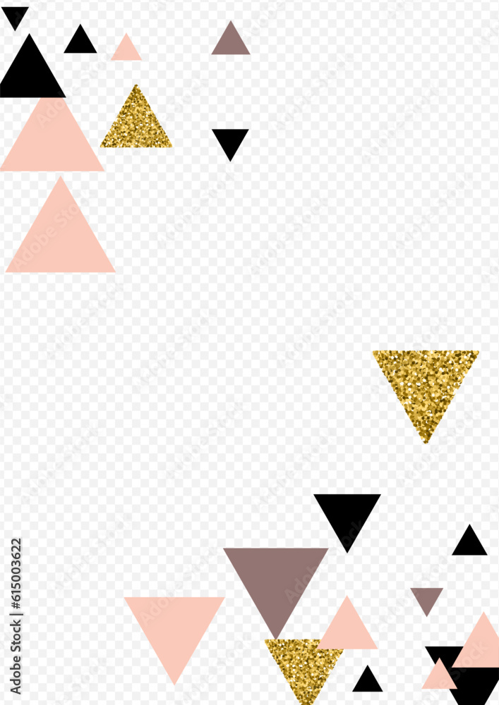 Memphis Shape Vector Transparent Background. Gold Stock Vector | Adobe ...