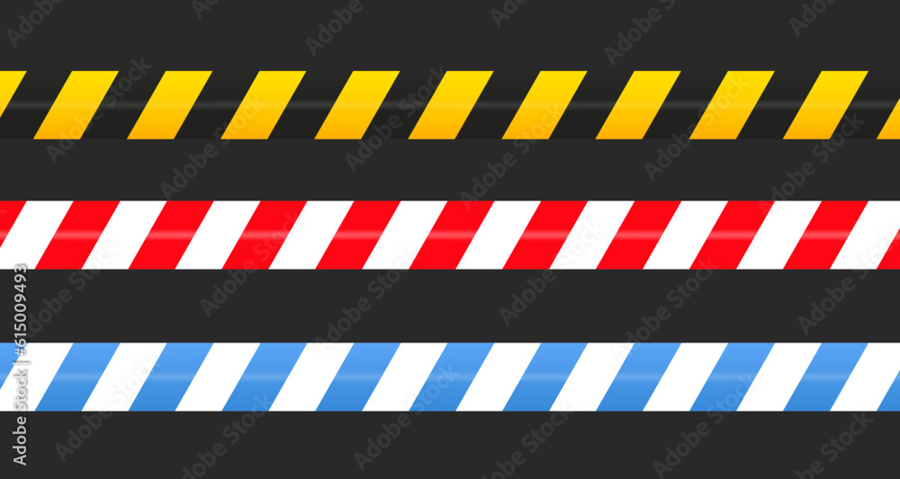 Realistic retractable caution belt. Crowd control strap barrier. Queue ...