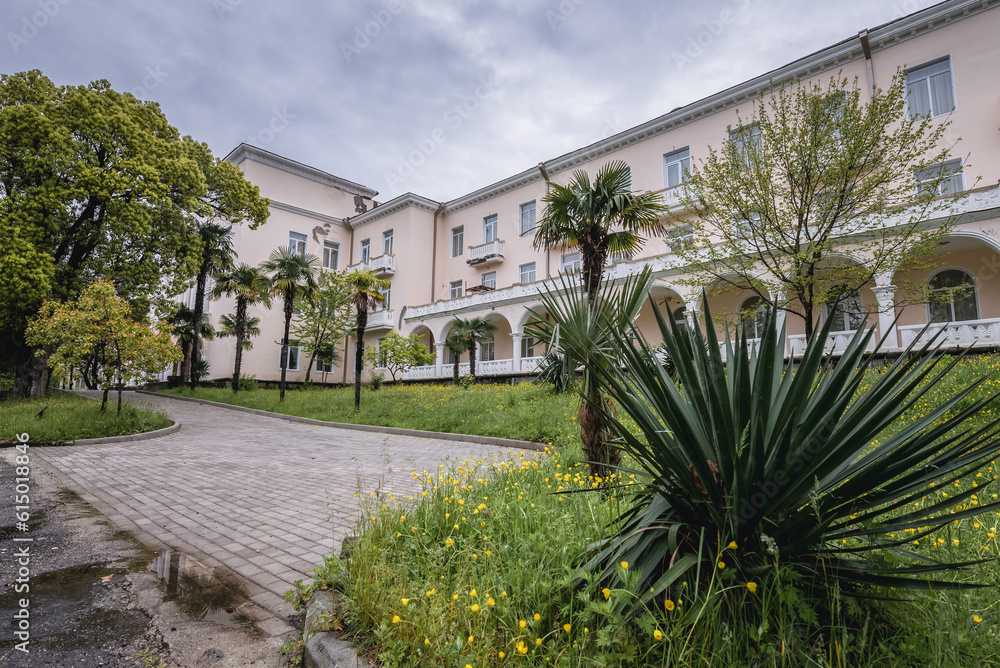 Foto de Tskaltubo, Georgia - April 23, 2015: Tskaltubo Spa Resort ...