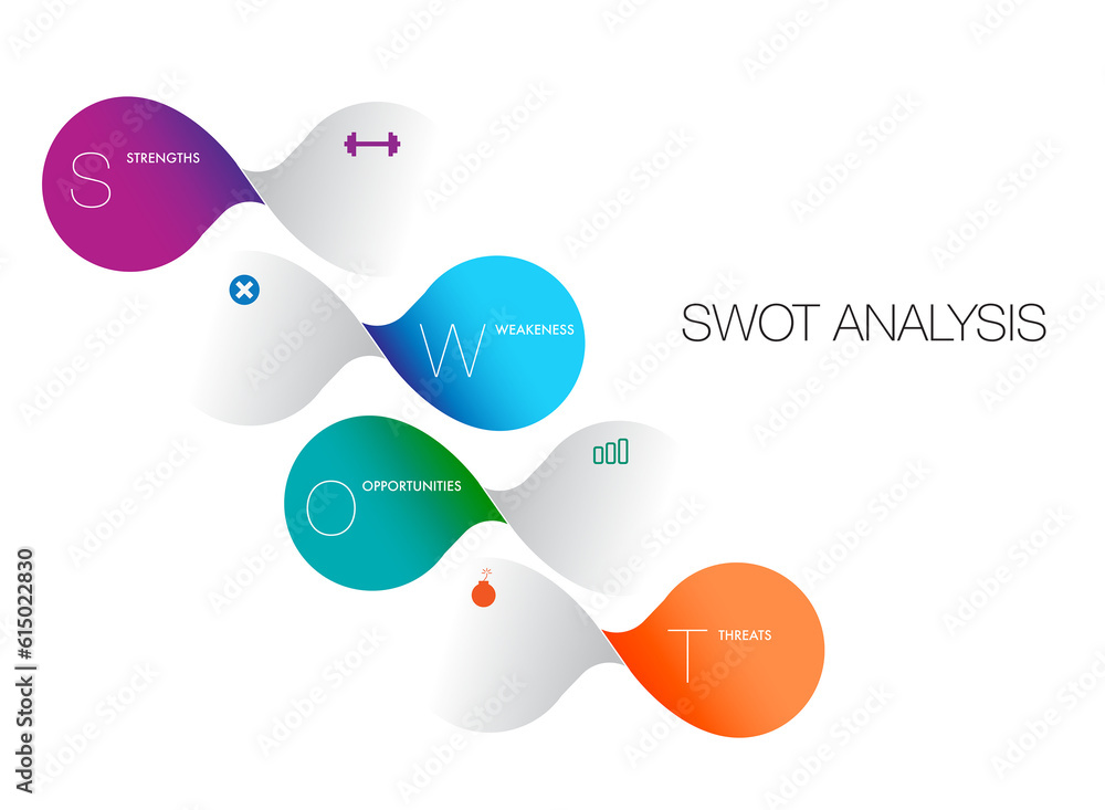 Infographic template for swot analysis for marketing can apply diagram ...