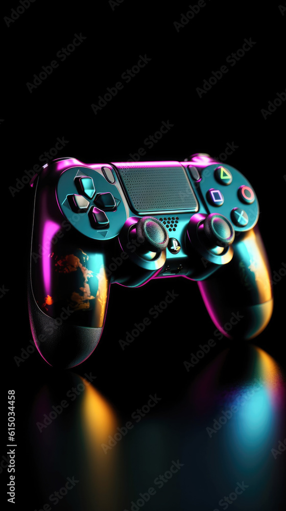 Immerse yourself in the world of gaming with a colorful video game ...