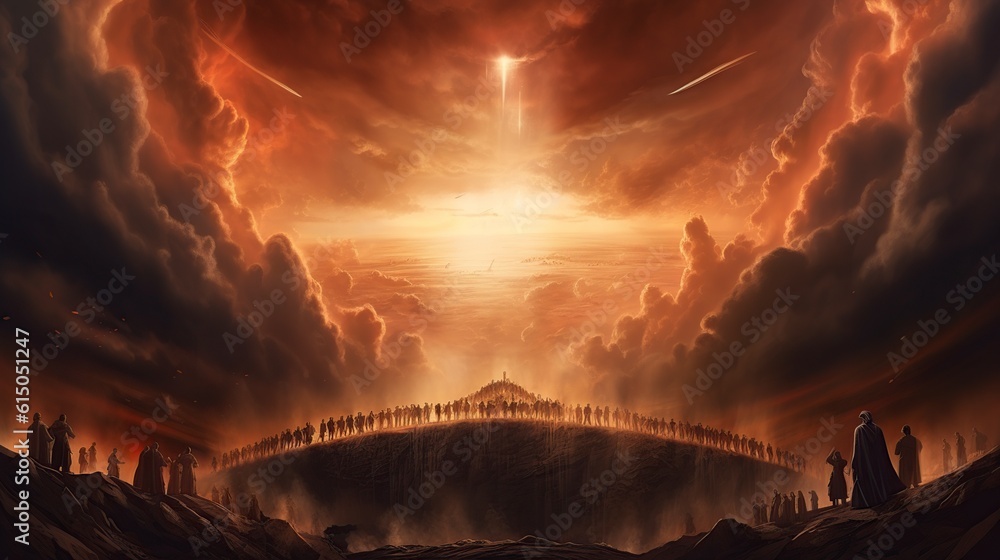illustration, judgment day, return, of jesus christ new testament ...