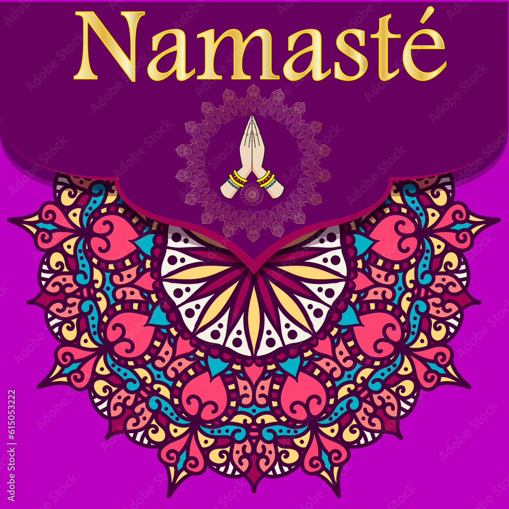 WebElegant greeting card with illustration of beautiful women's hand in ...