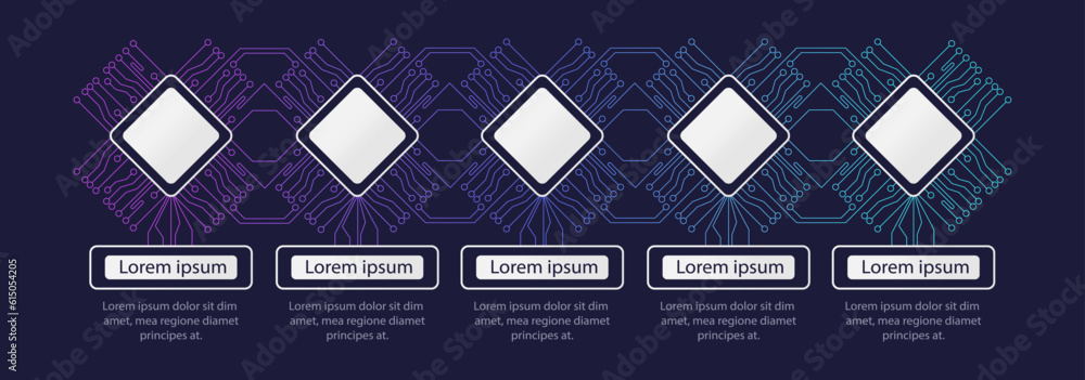 Computer troubleshooting infographic chart design template. Abstract ...
