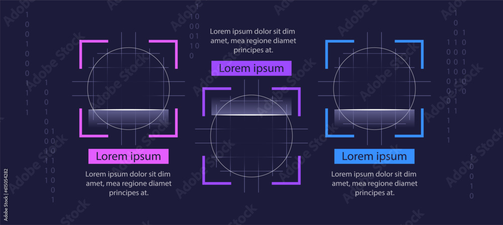 Vecteur Stock System of identification infographic chart design ...