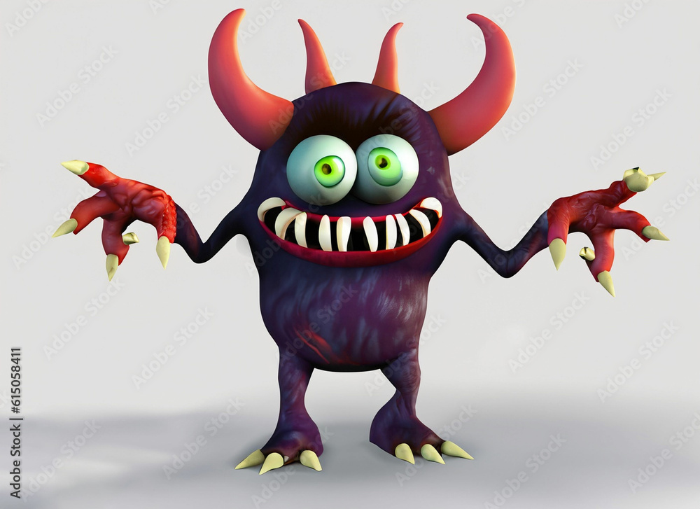 cute baby monster Stock Photo | Adobe Stock