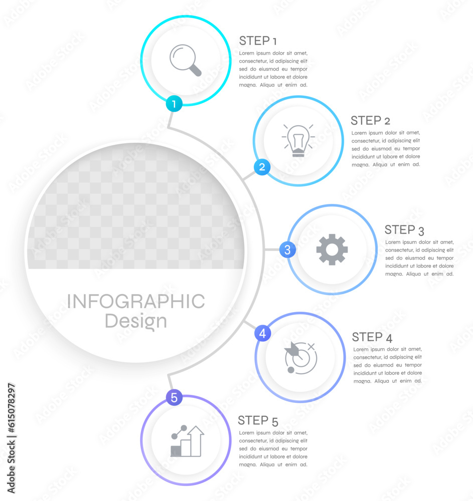 Company goals reaching ways infographic chart design template. Editable ...
