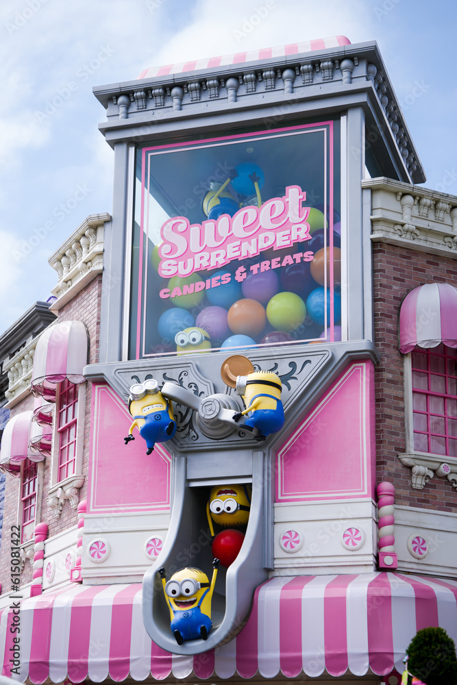Japan - April 03, 2023: Despicable Me Minion Mayhem Sweet Surrender ...