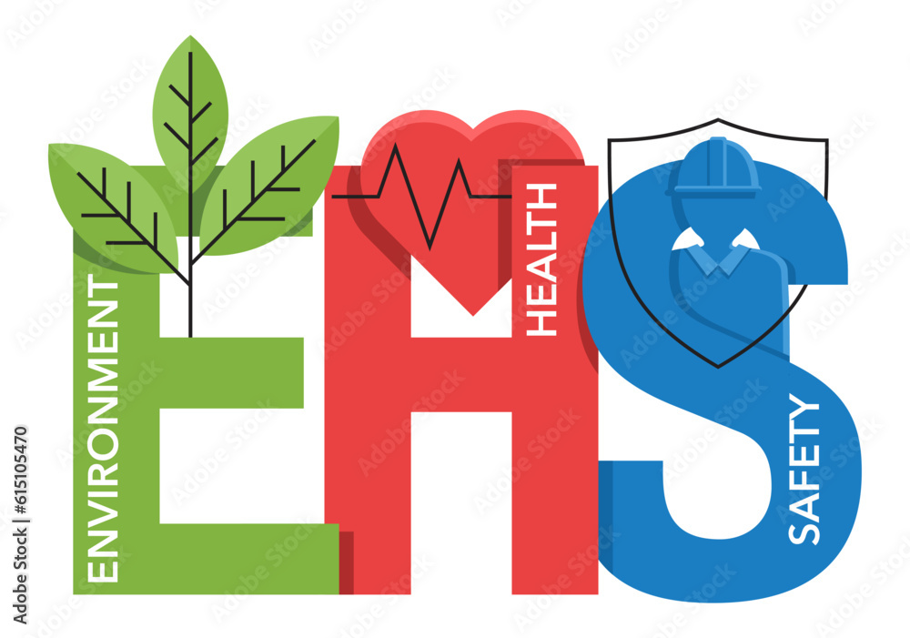 EHS - Environment, Health and Safety strategy Stock Vector | Adobe Stock