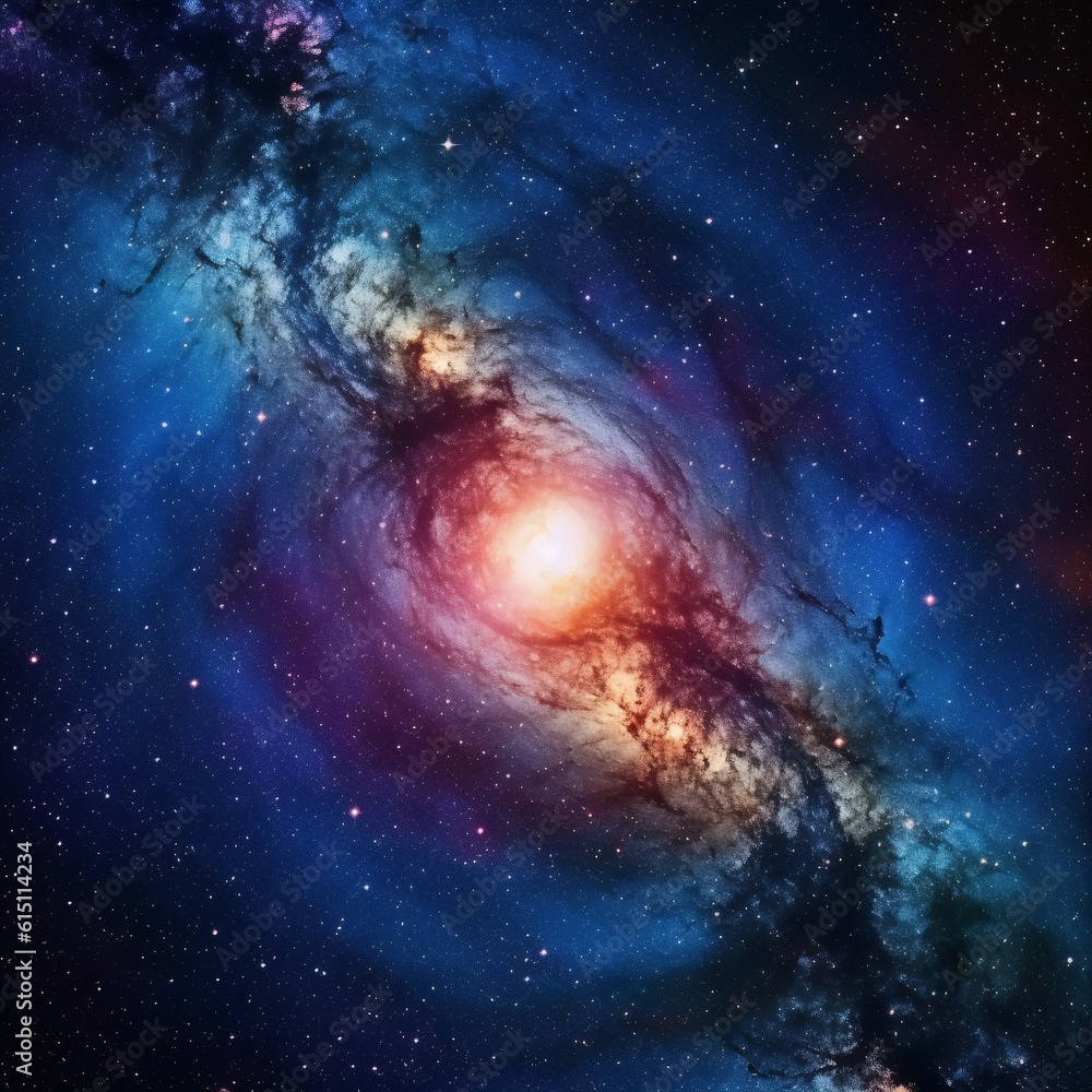 celestial splendor of a mesmerizing galaxy, captured with precision ...