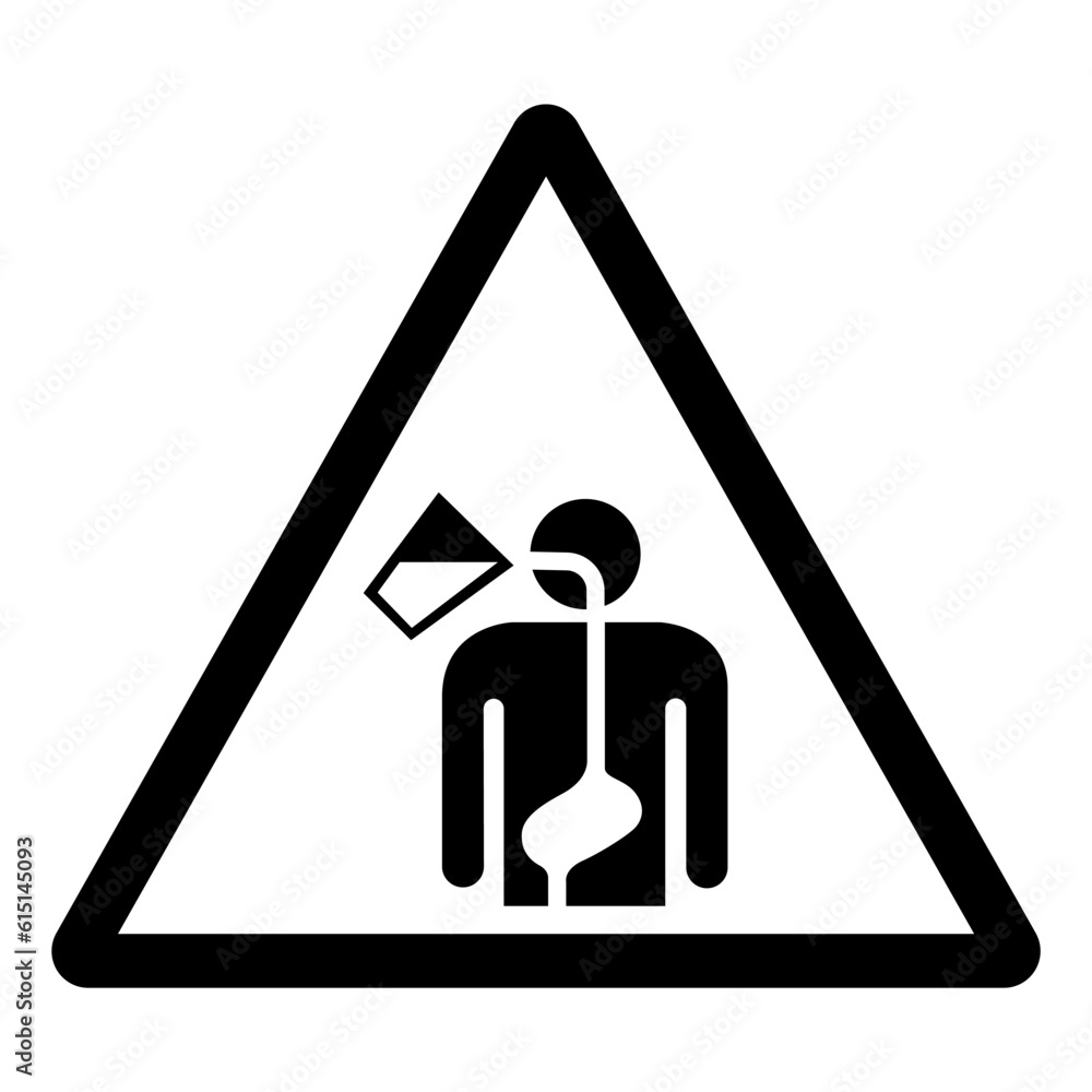 Poster Warning Ingestion Hazard Symbol Sign, Vector Illustration ...