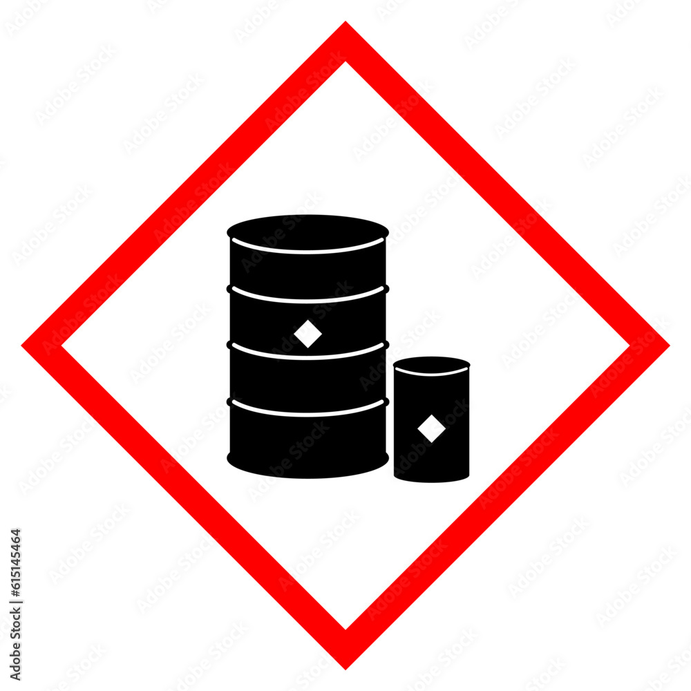 Warning Chemical Storage Area Symbol, Vector Illustration, Isolate On ...