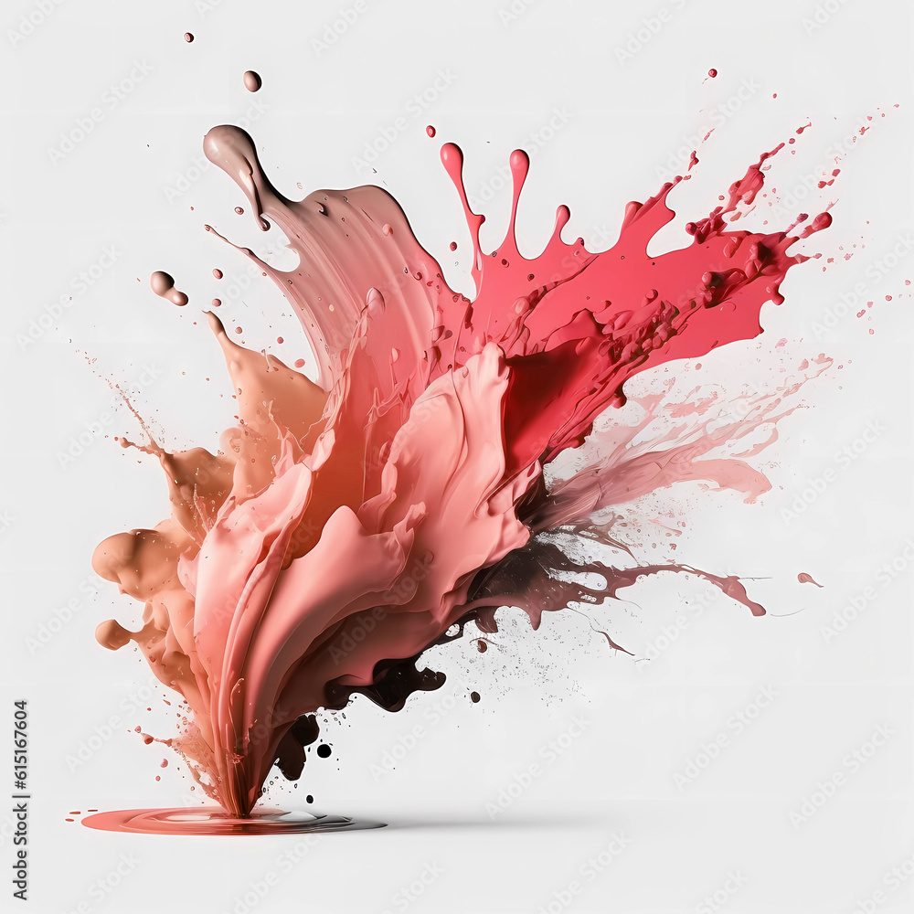 Colorful paint splash in motion for art design Stock Illustration ...
