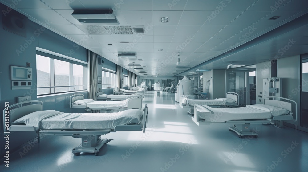 Cutting-edge modern hospital facility equipped with state-of-the-art ...