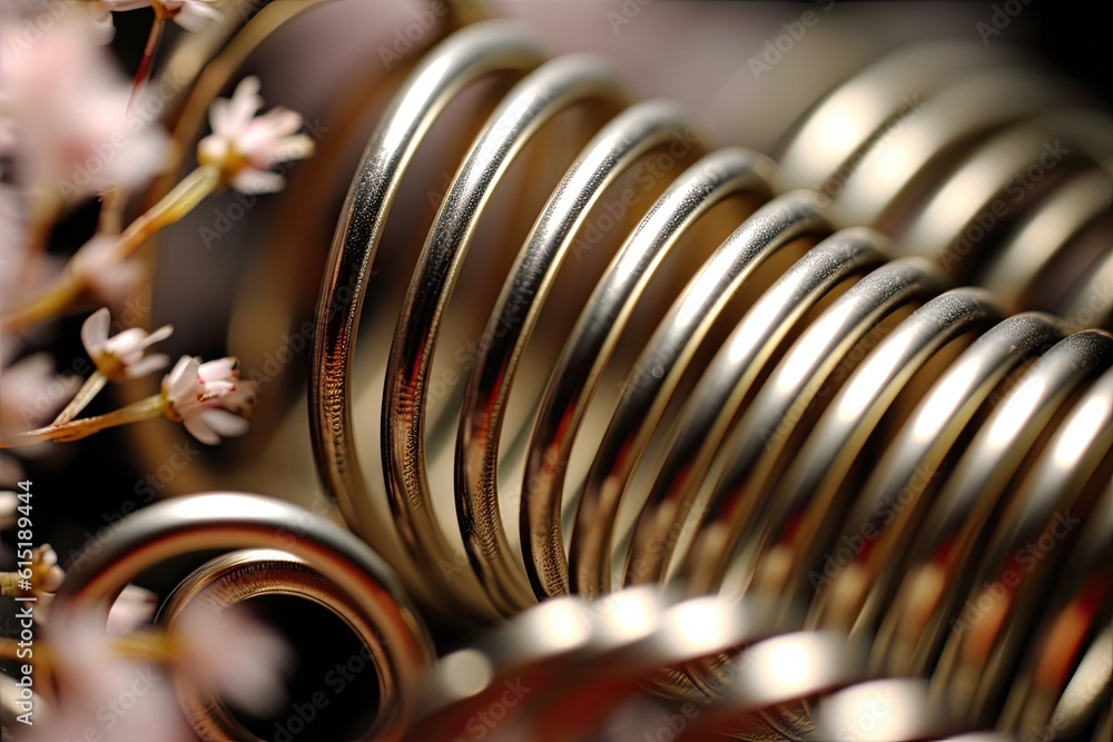 Tightly Wound Spring Representing Built up Stress - AI Generated Stock ...