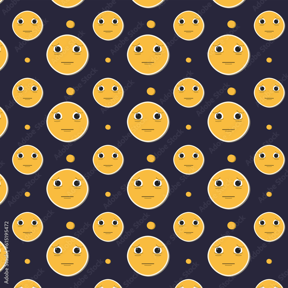 Digital png illustration of rows of emoji icons pattern on transparent ...