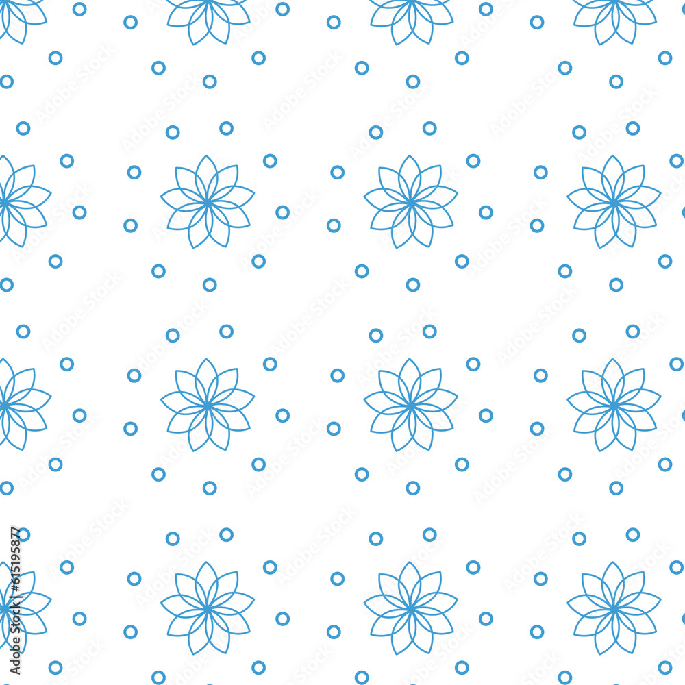 Digital png illustration of rows of flowers and dots pattern on ...
